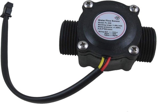Digitale Debietmeter voor Waterflow met LCD Scherm en G3/4" Sensor | bol
