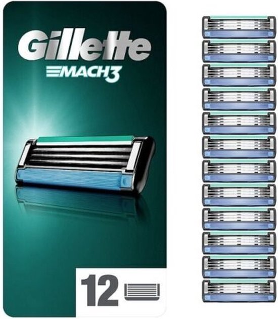 Gillette Mach 3 - Scheermesjes - 12 stuks | bol