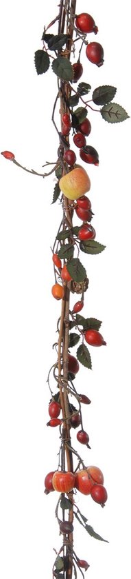 Louis Maes kunstplant blaadjes slinger/guirlande Bessen - bruin - 180 ...