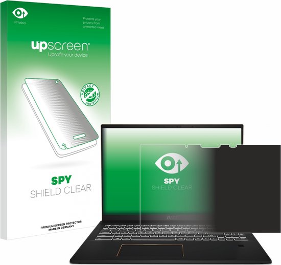 upscreen - privacy screenprotector voor MSI Summit E16 Flip - Folie ...