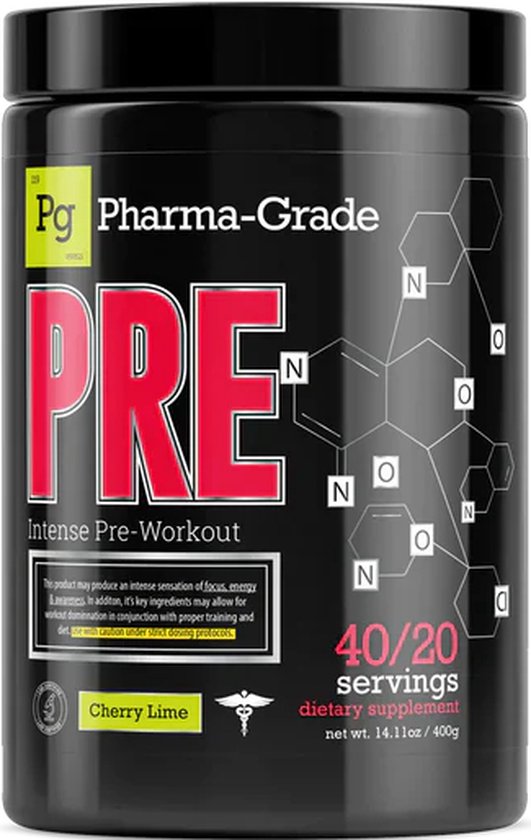 Pharma Grade - PRE - 280g - Cherry Lime - preworkout - pre workout ...