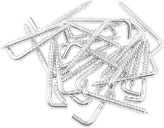 Schroefhaak recht met sleuf - haakschroef - L wandhaak - pluggen ...