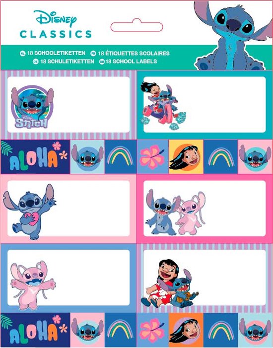 Lilo en Stitch school etiketten, Lilo en Stitch stickers, Etiketten ...