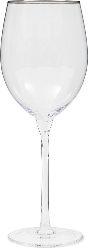 Riviera Maison Wijnglazen Rode Wijn - Valloire Wijnglas met Zilveren ...