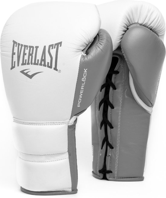 Everlast Powerlock 2 Pro Training Laced Glove, White 12-OZ | bol
