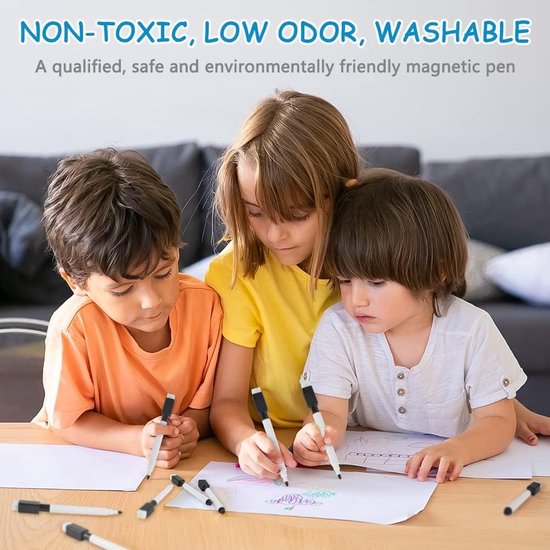 20pcs Erasable Magnetic Suction Whiteboard Pens - Washable Dry Erase ...