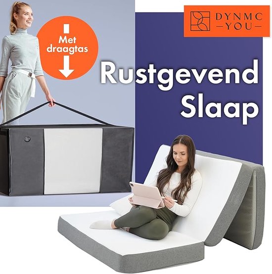 Opvouwbaar Matras 120 x 200 cm voor Gasten - OEKO-TEX - Opvouwbaar ...