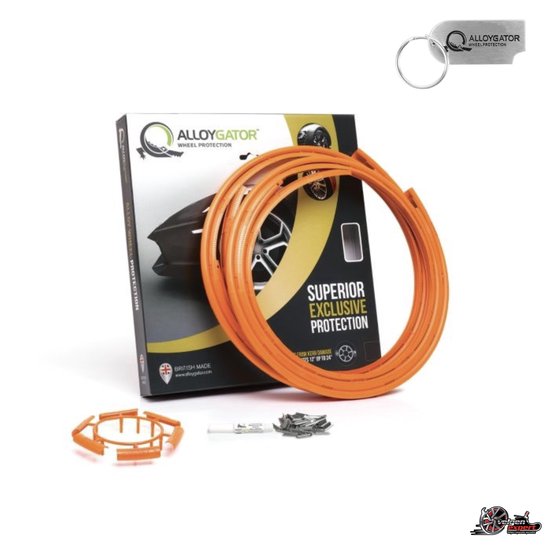 Alloygator Velgbescherming + Sleutelhanger | Oranje | Stoeprand ...