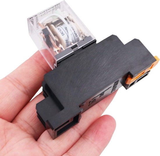 Mini DC12V Relay Electromagnetic Switch 8Pin Relay DPDT Relay 2NO - 2NC ...