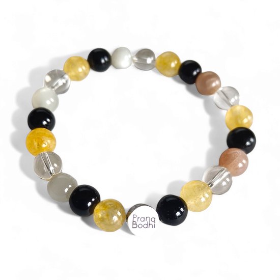 Semoea Prana Bodhi armband Geluk 18 cm 4 soorten edelstenen Citrien ...