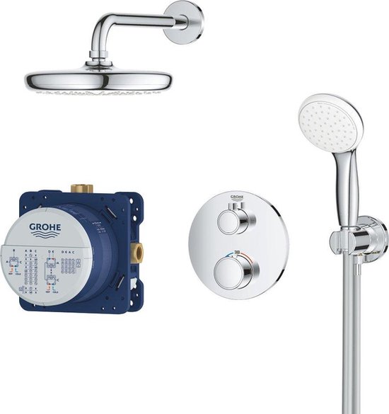 GROHE Grohtherm Perfect Regendouche - Inbouw set - ø 21 cm - Met ...