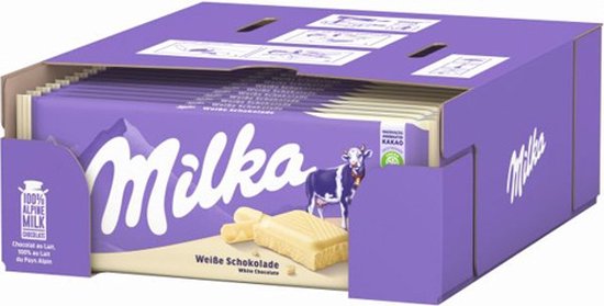 Milka - Witte Chocolade - 22x 100g | bol