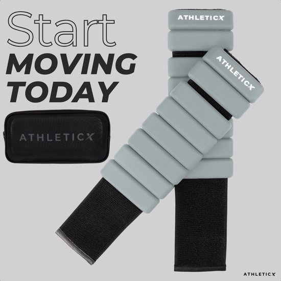 Athleticx Polsgewichten en Enkelgewichten – 2 x 0,25 kg - Verstelbaar ...
