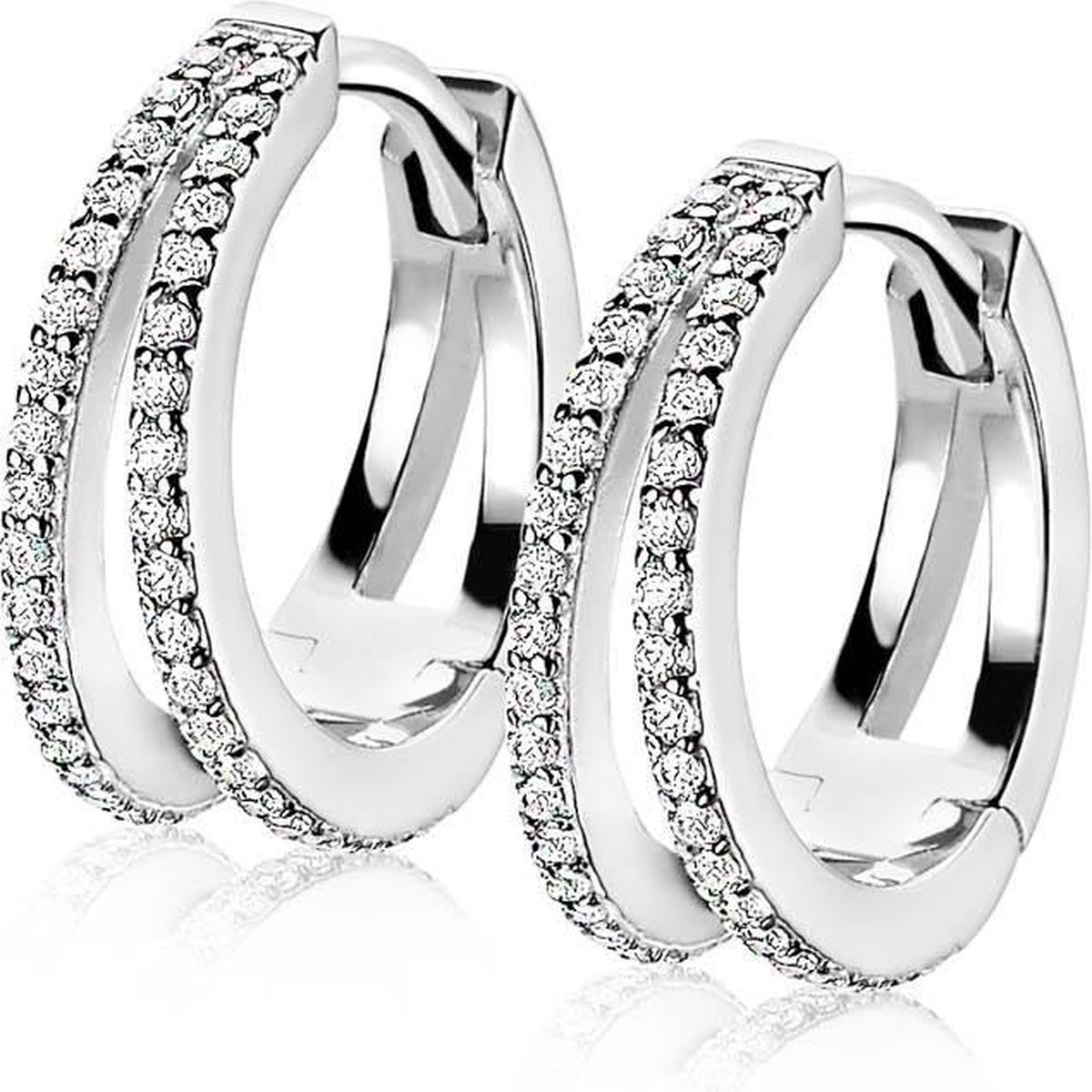 bol.com | Zinzi Jewels Zilveren Oorbellen - Zilver