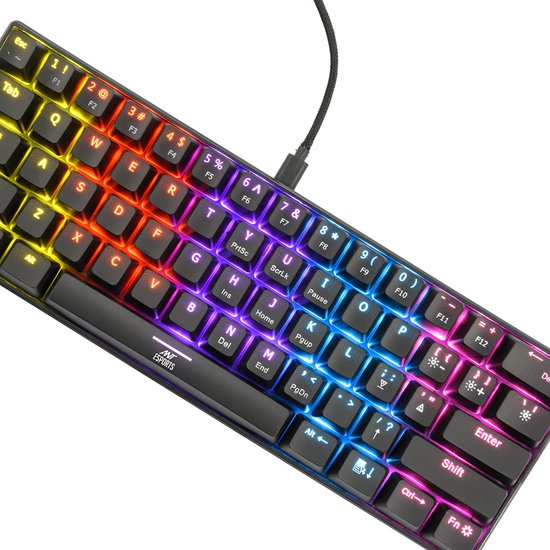 Ant Esports MK1200 Mini Wired Mechanical Gaming Keyboard mit roten ...