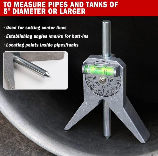 Pipe Center Finder Tool Safety Marker - Centreergereedschap voor ...