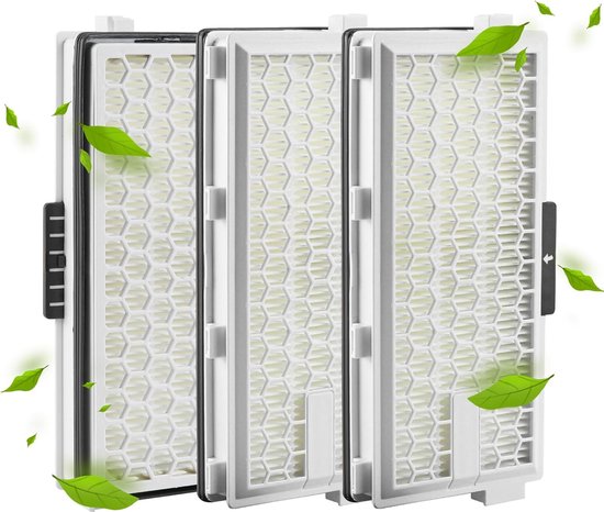 3 Hepa Airclean Plus filters 50 wit voor Miele Complete C3 Powerline ...