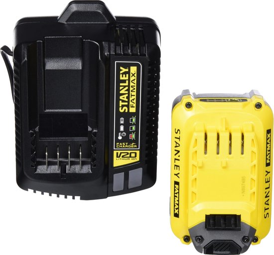 STANLEY FATMAX V20 18V Startset met 4.0Ah accu en 4A lader SFMCB14M1-QW ...