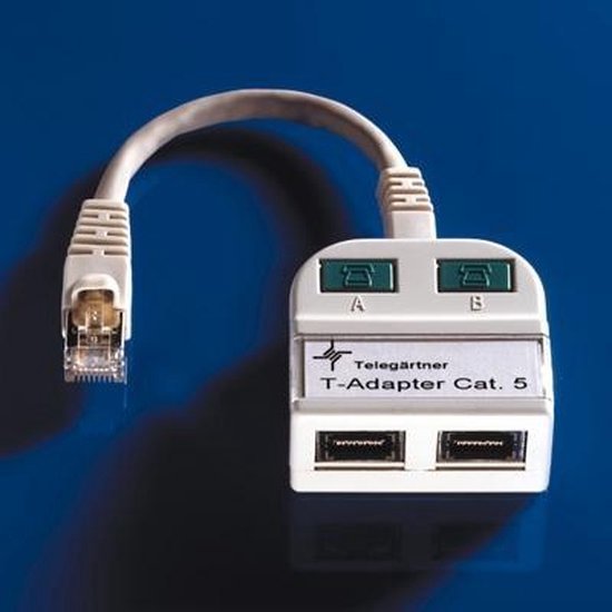 Telegärtner RJ45 ISDN Y-adapter [2x RJ45-bus - 1x RJ45-stekker] 15.00 ...