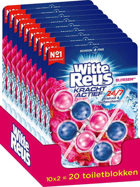 Witte Reus Kracht Actief Toiletblok - Bloesem - WC Blokjes ...