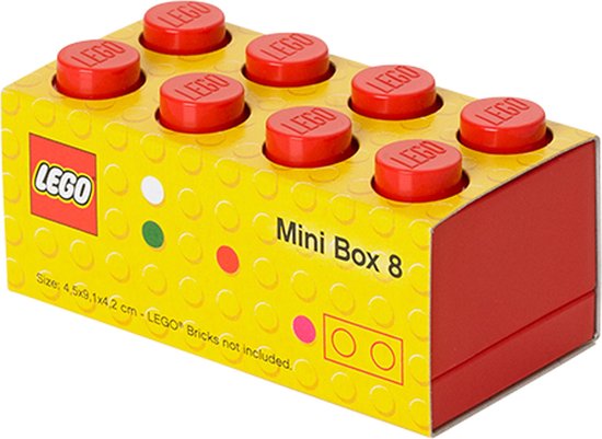Rode LEGO minidoos 8 | bol