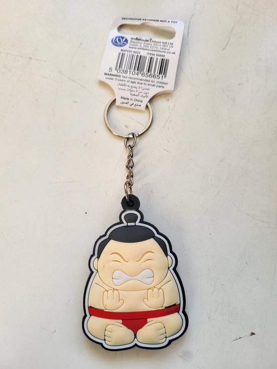 Sleutelhanger Japan Kawaii - Sumo worstelaar rood | bol