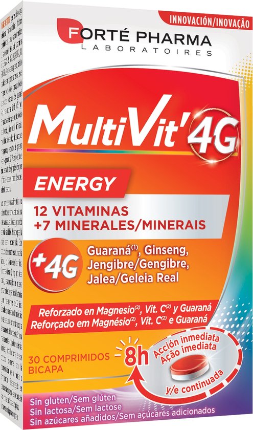 Food Supplement Forté Pharma Multivit 4G 30 Units | bol