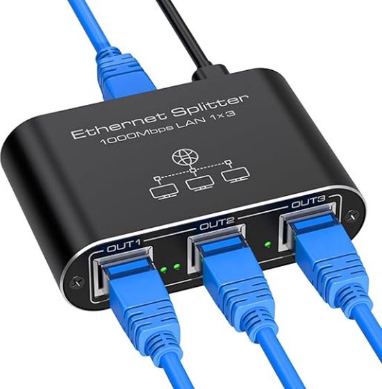 Internet Splitter - Netwerk Switch - Netwerk Splitter - Netwerk Adapter ...