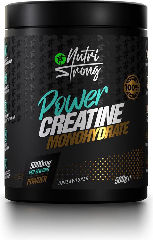 Nutri Strong Creatine Monohydraat 500g – 100% Puur – Spiergroei ...