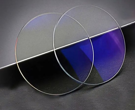 Unisex leesbril +3,0 met brillenkoker / computerbril blauw filter ...