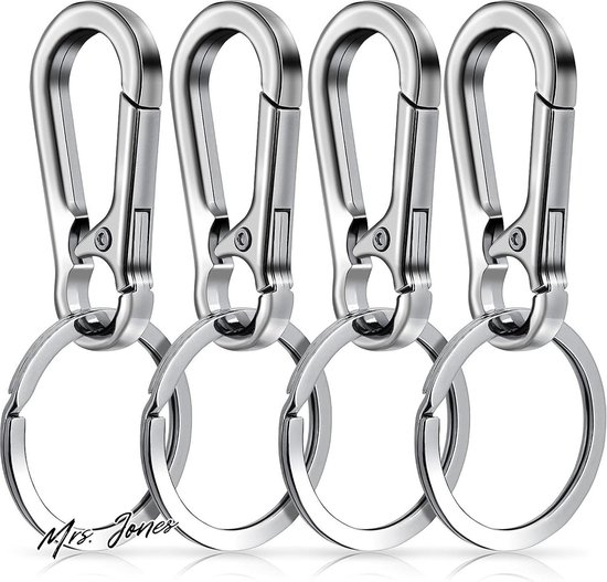 Mrs. Jones Metalen sleutelhanger karabijnhaak ketting-haak organizer 4 ...
