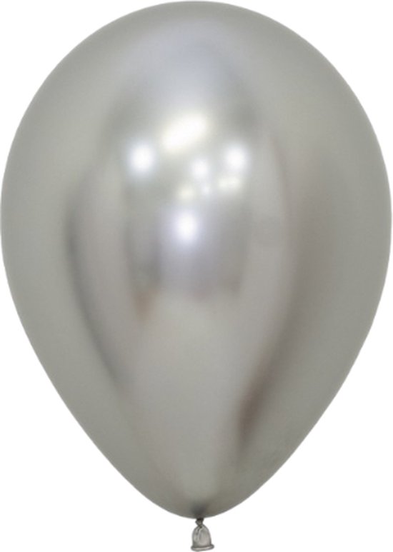 Latex ballonnen Sempertex Reflex Silver 981, 12inch - 12 stuks | bol