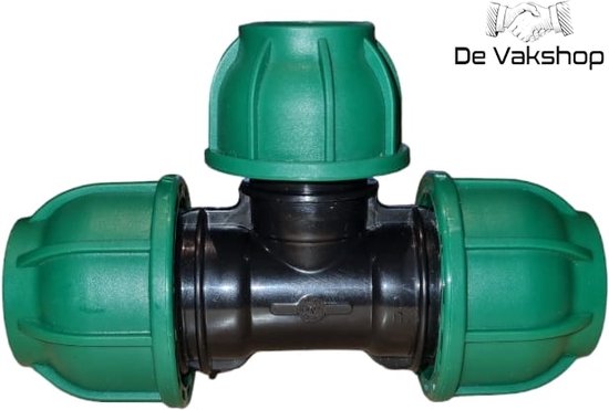 Tyleen PP klemkoppeling T-stuk 32 x 20 x 32mm | bol