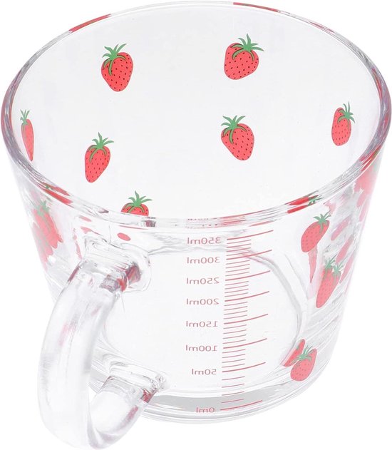 Sapglas - glas beker - melk mok aardbeien - water beker - sap dranken ...