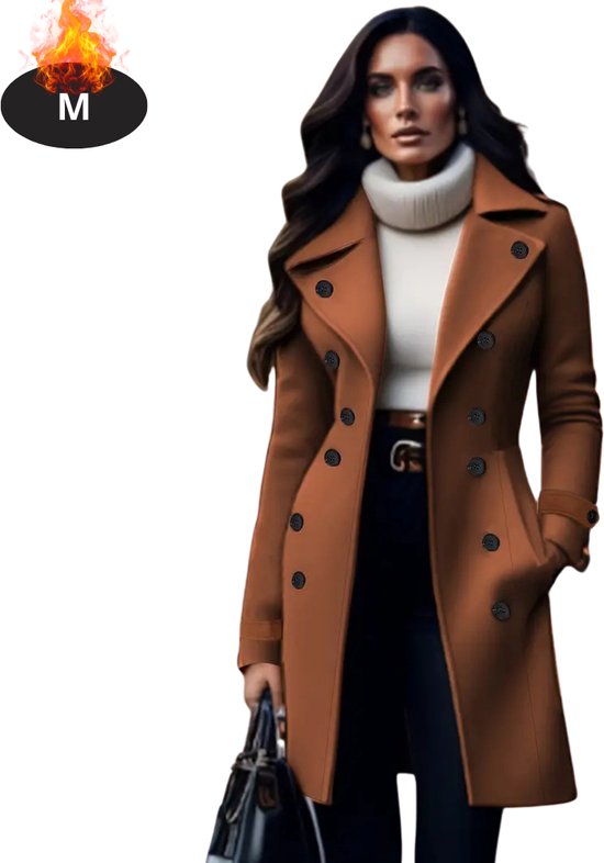 Nivard Mantel Dames - Tussenmantel - Jas - Mantelpakje - Trenchcoat ...