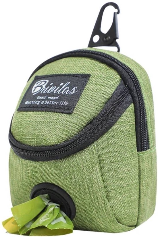 Honden beloning tasje | met poepzak dispencer | Met gratis rolletje ...