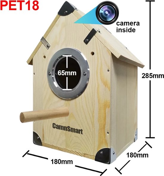 Vogelhuisje met Camera - Vogelhuisje - App - Camera - Nestkastje ...