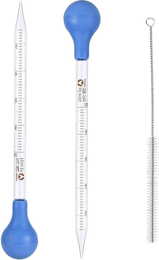 Pipet 10 ml - Set van 2 Glazen Transferpipetten voor Nauwkeurige ...