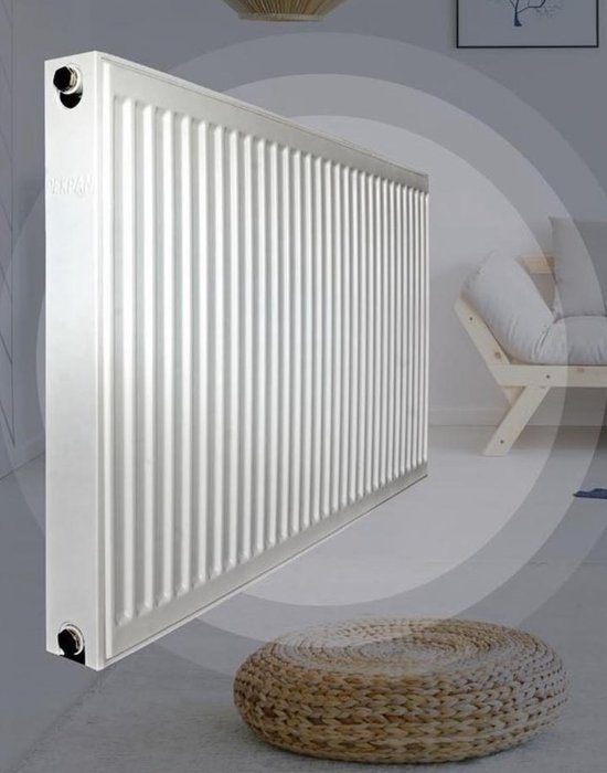 60x60 cm Type 22 - 1314Watt - 8 Aansluitingen - Compact Radiator - Wit ...