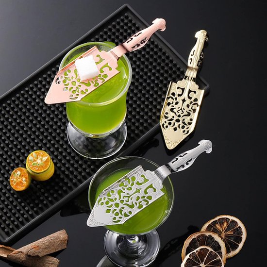 Absint Lepel zilver RVS - Absinthe spoon - Suiker in alcohol laten ...