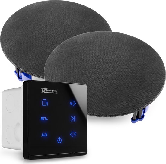 Power Dynamics Powerline A50B Set met inbouw audio versterker en 2 ...