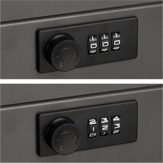 Geldkistje met cijferslot - 3-cijferige code - bakje voor munten ...