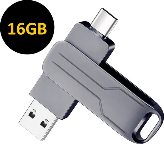USB Stick 16 GB - USB-Sticks - USB C Stick - USB C en USB A - USB 3.0 ...