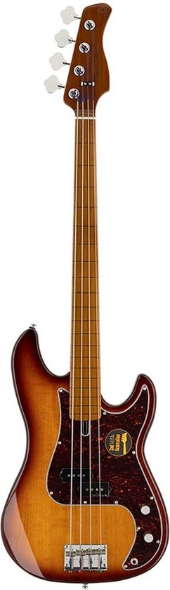 Sire Basses P5 A4F/TS Fretloze elzenhouten 4-snarige passieve basgitaar ...