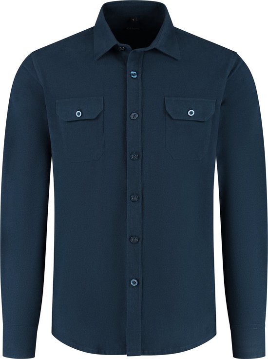 Gents - Overshirt flannel blauw - Maat L | bol