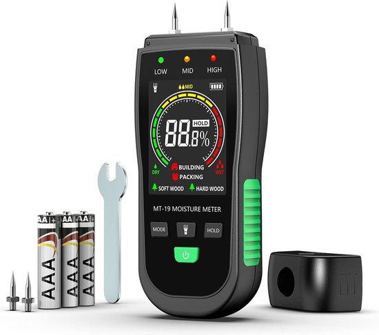 Vochtmeter voor Hout, Brandhout en Bouwmaterialen - Professionele ...