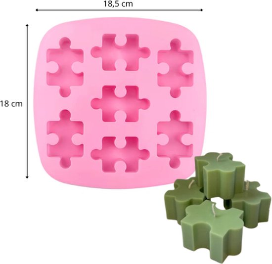 ZoeZo - Kaarsmal Puzzel Mat - Puzzle - Pieces - Kaars mallen ...