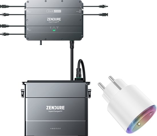 Zendure SolarFlow Hub 2000&AB2000 Balcony Power Station, with Shelly ...