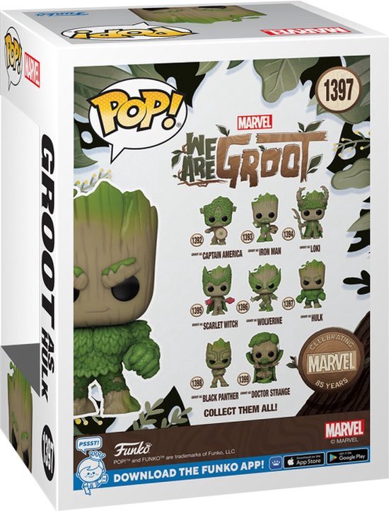 Funko - Marvel We Are Groot - Groot As Hulk 1397 | bol