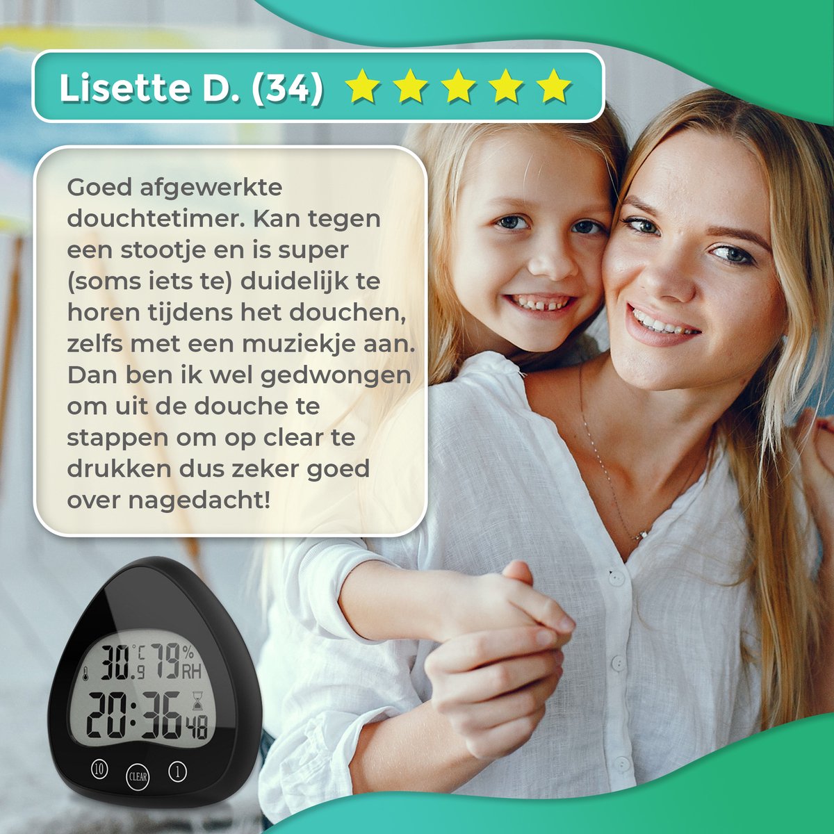 BronStore - Proffesionele Douche Timer - Timer Douche - Showertimer ...